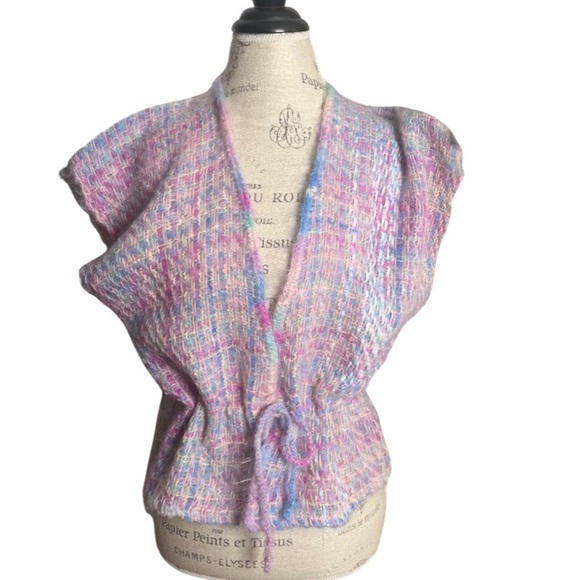 Ester Klima | Sweaters | Vintage Ester Klima Hand Knit Pastel Sweater ...